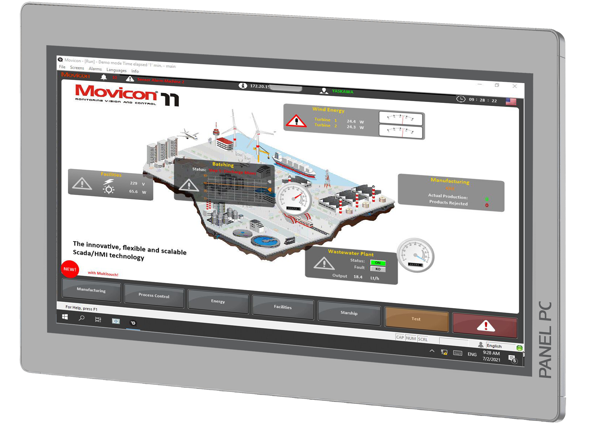 Panel PC PPC021 IE - Movicon 11.6 Runtime - 67S-RTP0-KB